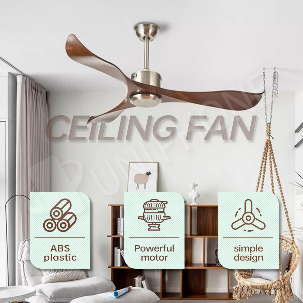 56" Designer Ceiling Fan Light Remote Control ABS Blades Multiple ...